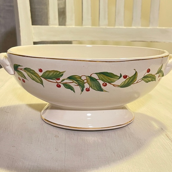 Teleflora | Holiday | Vtg Teleflora Oval Serving Bowl Dish Made In ...